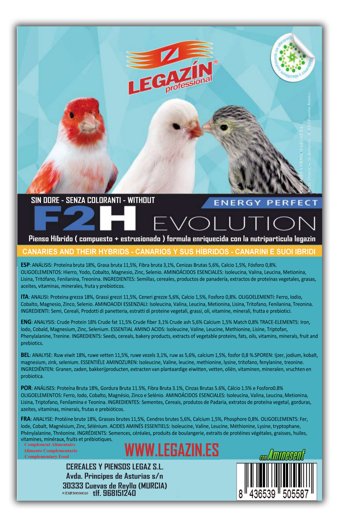 Piensos Gama Evolution – Legazin Professional & Orni Complet